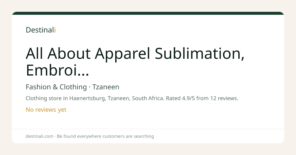 All About Apparel Sublimation, Embroidery & Printing - Safety Wear/Cor