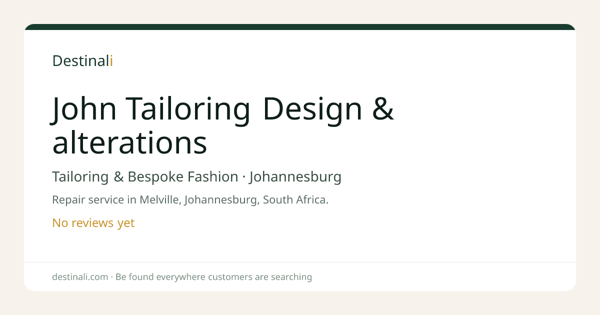 John Tailoring Design & alterations | Tailoring & Bespoke Fashion, Joh