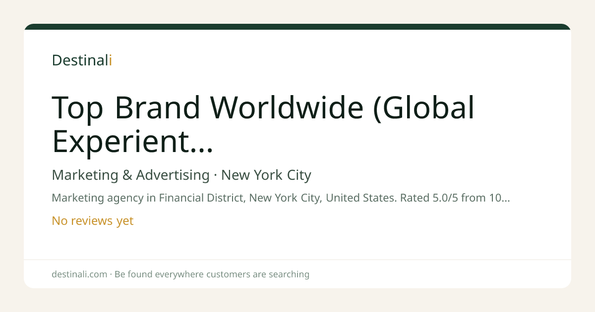 Top Brand Worldwide (Global Experiential Marketing Agency) | Marketing