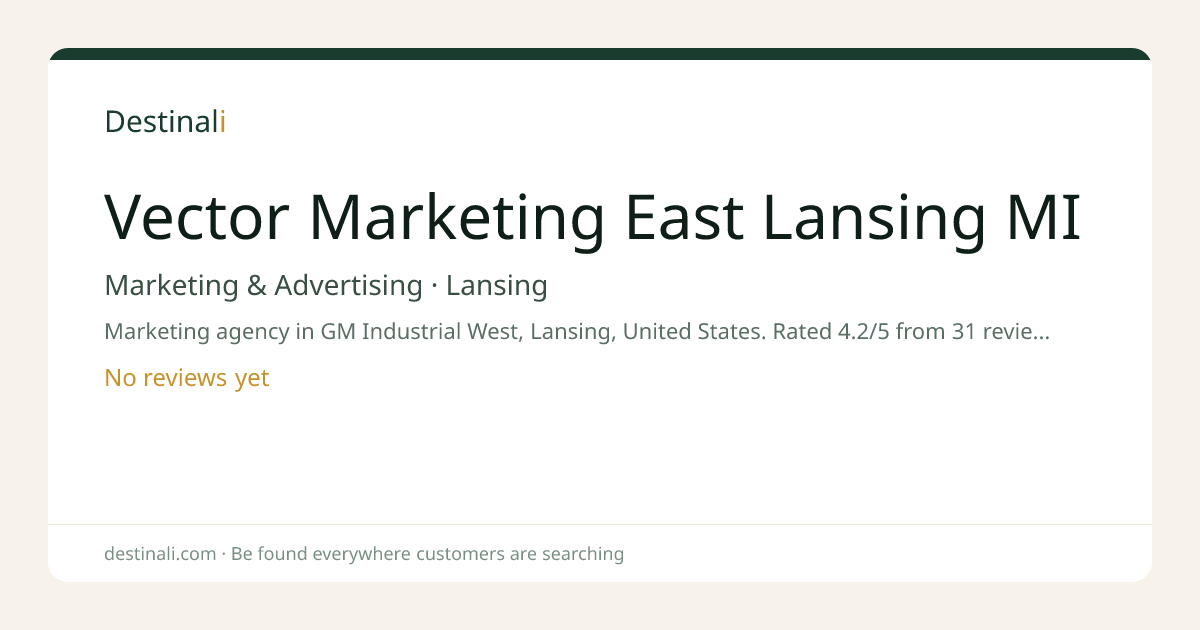 Vector Marketing East Lansing MI | Marketing & Advertising, Lansing