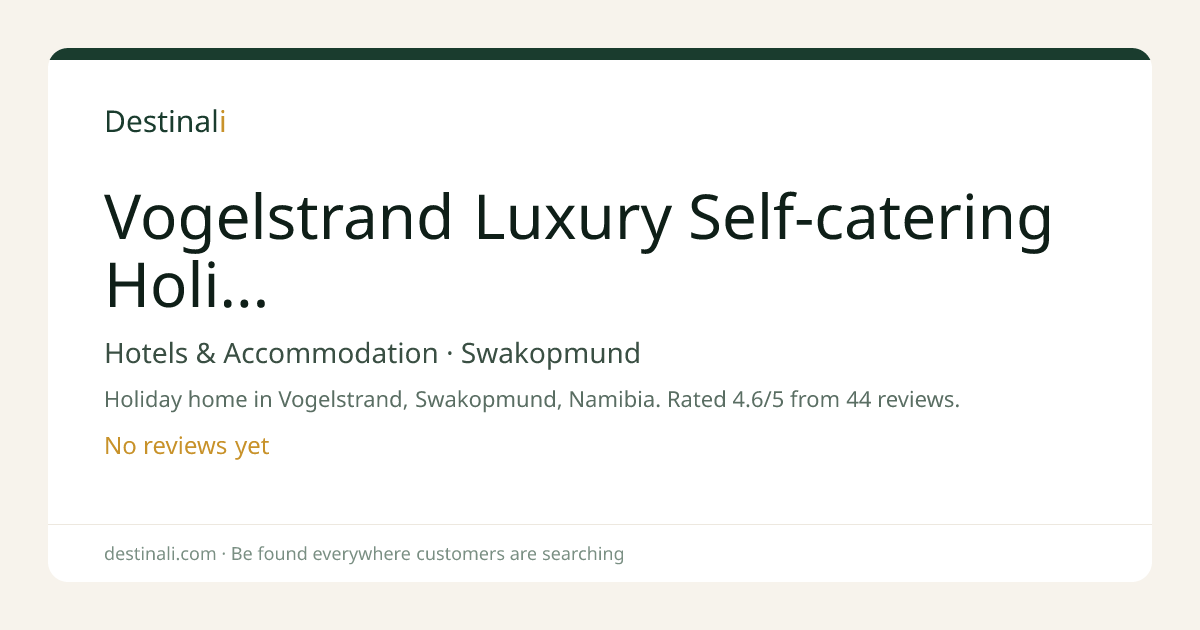 Vogelstrand Luxury Self-catering Holiday House | Hotels & Accommodatio